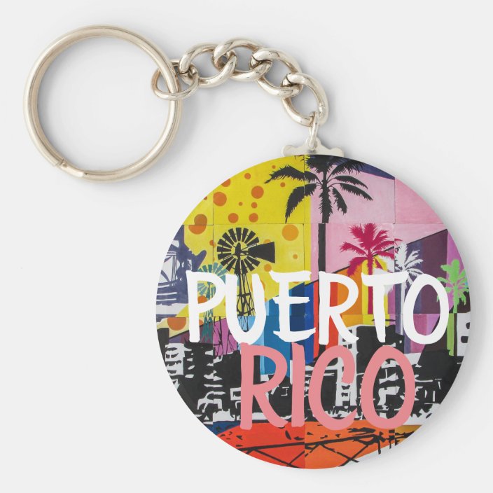 Puerto Rico Keychain | Zazzle.com