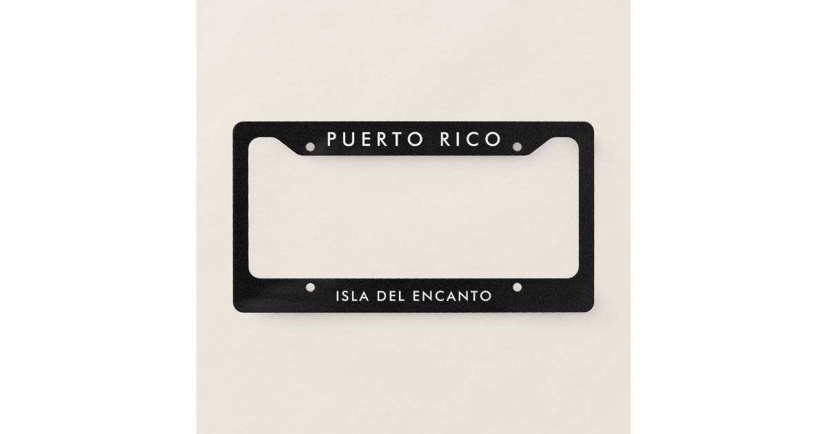 Puerto Rico License Plate Frame | Zazzle