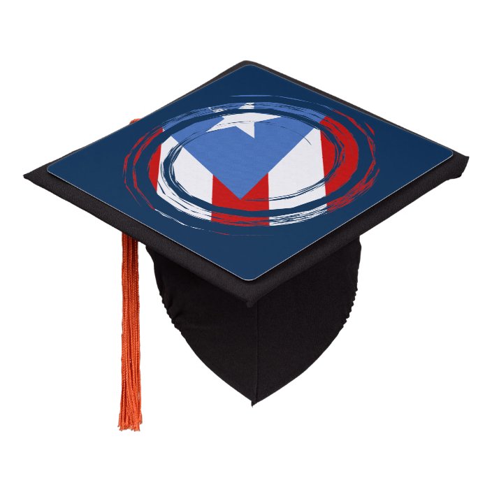 Puerto Rico Modern Flag Design Graduation Cap Topper | Zazzle.com