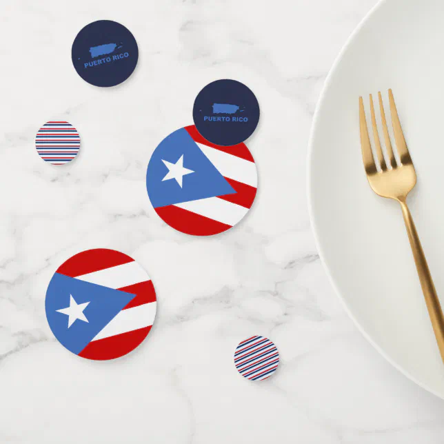 Puerto Rico Party Decorations Confetti | Zazzle