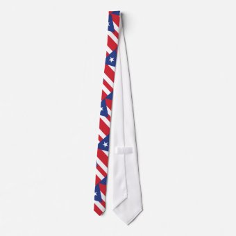 Puerto Rico Plain Flag Tie | Zazzle