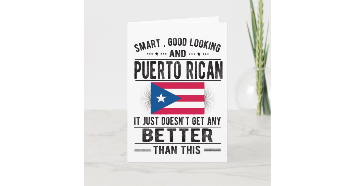 Puerto Rico Puerto Rican Roots Puerto Rico Flag Card | Zazzle