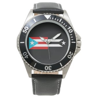 Puerto Rico Resistance Flags Watch | Zazzle