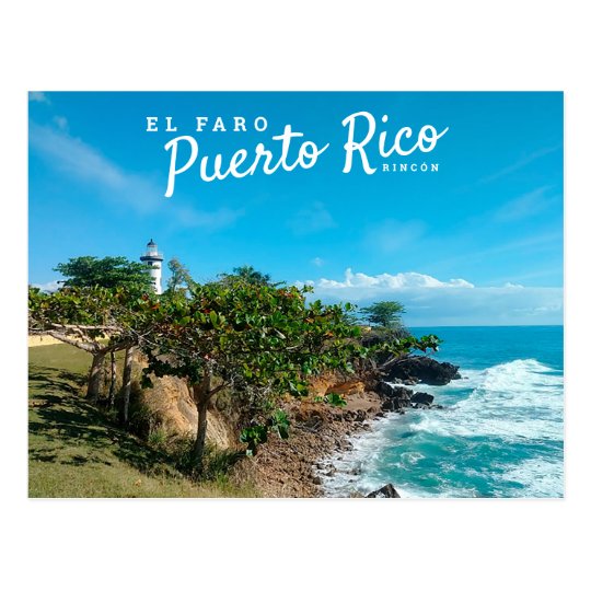 Puerto Rico, Ricon, El Faro Postcard | Zazzle.com