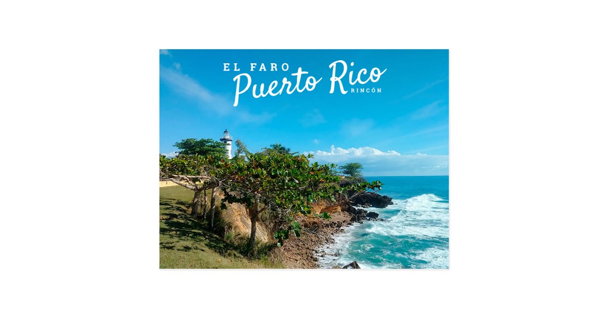 Puerto Rico, Ricon, El Faro Postcard | Zazzle.com