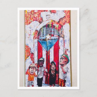 Puerto Rico Street Art Postcard | Zazzle
