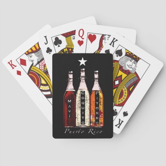 Puerto Rico Traditional Drinks Playing Cards | Zazzle.com
