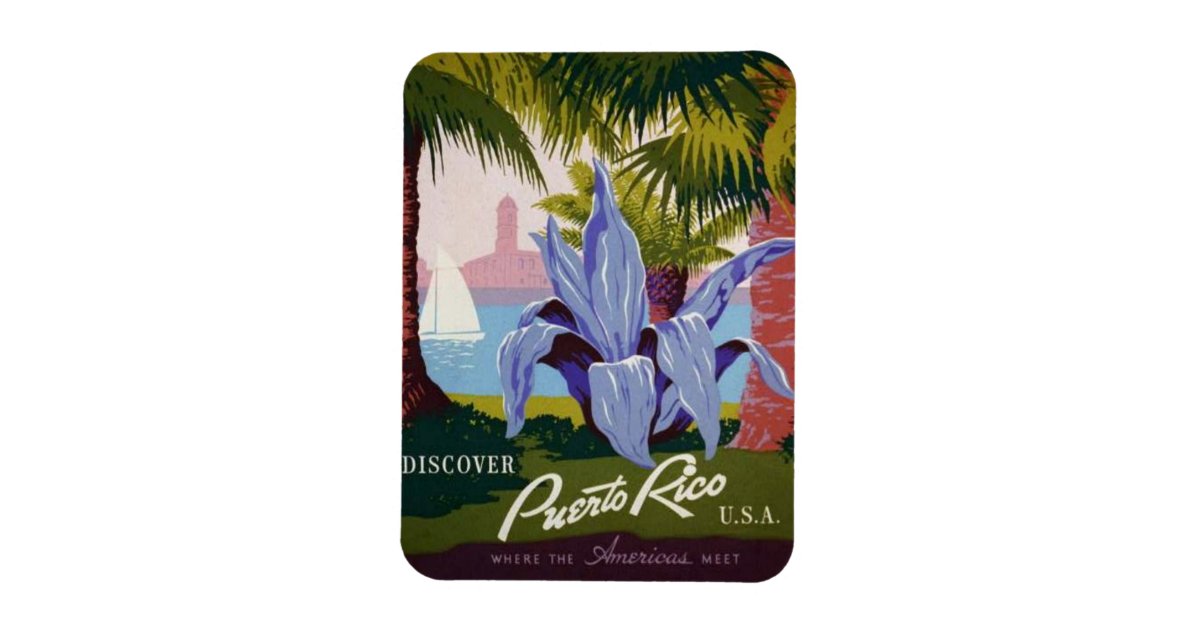 Puerto Rico Travel - Theme Magnet | Zazzle
