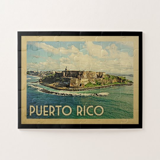 Puerto Rico Vintage Travel Jigsaw Puzzle | Zazzle.com