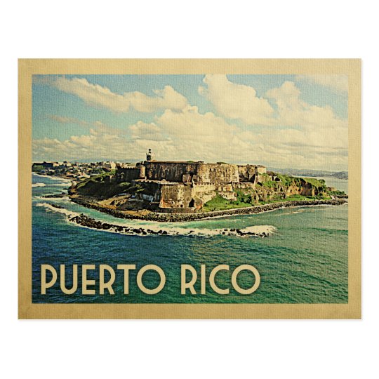 Puerto Rico Vintage Travel Postcard | Zazzle.com