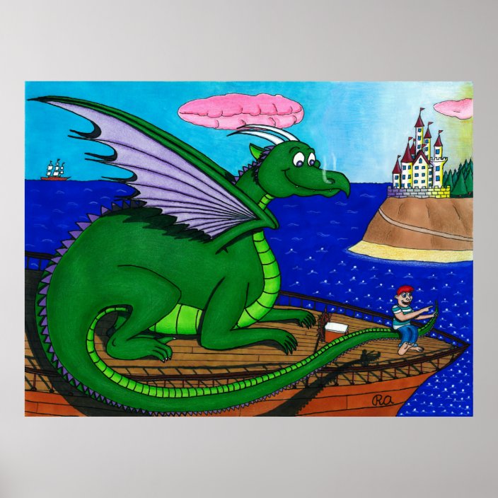 Puff the Magic Dragon Poster | Zazzle.com