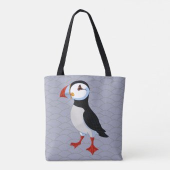 Puffin Design Tote Bag | Zazzle
