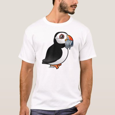 Cute Feeding Atlantic Puffin Tees & Gifts by Birdorable