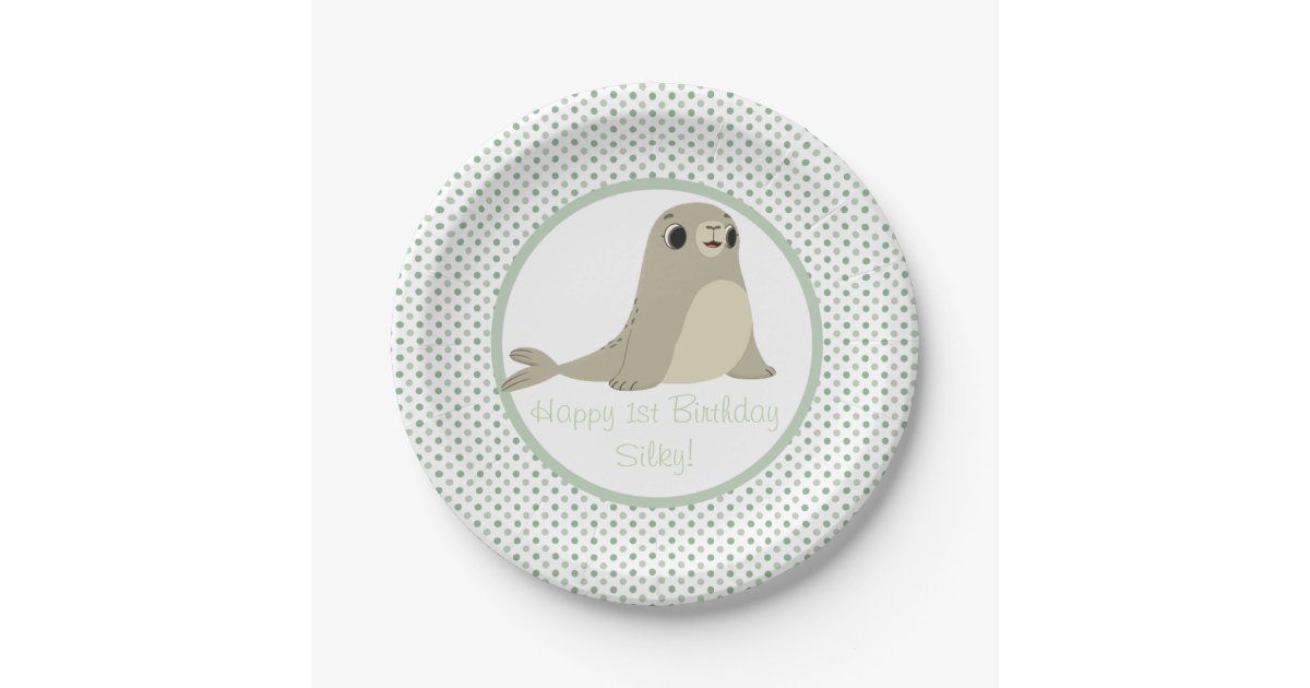 Puffin Rock Party Plate - Silky | Zazzle