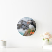 Puffin Round Clock | Zazzle
