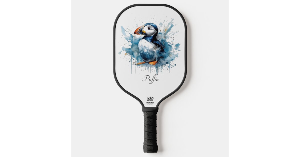 Puffin Splash, custom Pickleball Paddle | Zazzle
