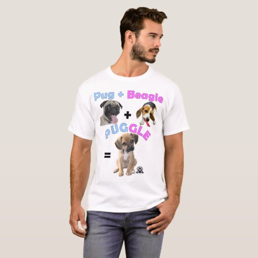 Pug + Beagle = Puggle T-Shirt | Zazzle