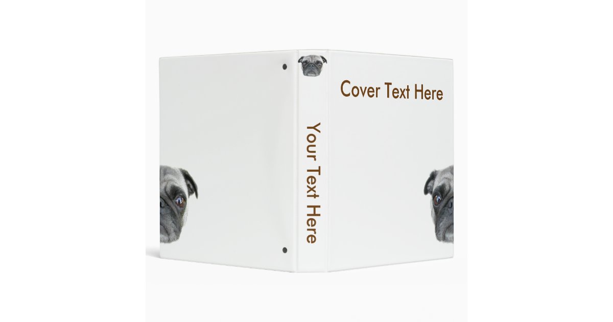 Pug Binder or Pug Photo Album | Zazzle