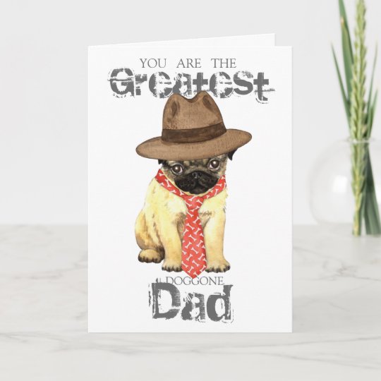 Pug Dad Card | Zazzle.com