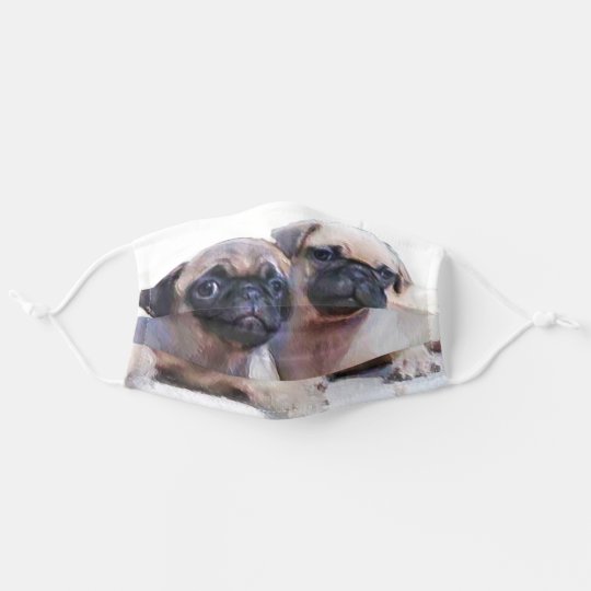 Pug dogs face mask cover | Zazzle.com