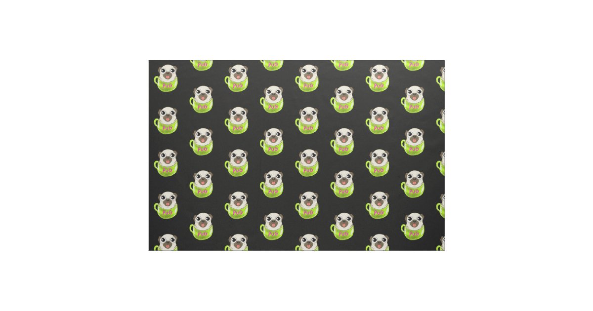 pug fabric | Zazzle