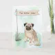Pug Feel Better After Surgery to Dog Card | Zazzle