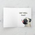 Pug Get Well Card | Zazzle