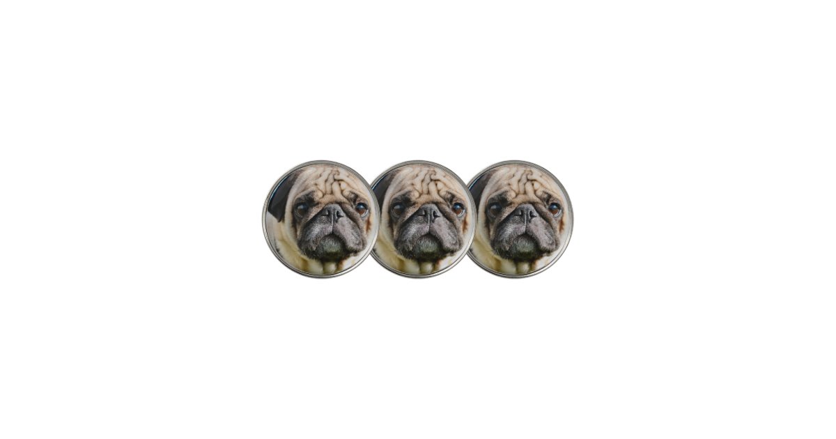 Pug Golf Ball Marker | Zazzle