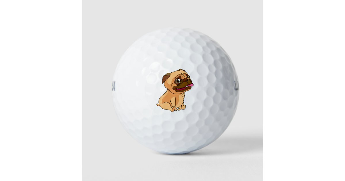 Pug Golf Balls | Zazzle