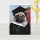 Pug graduation card | Zazzle