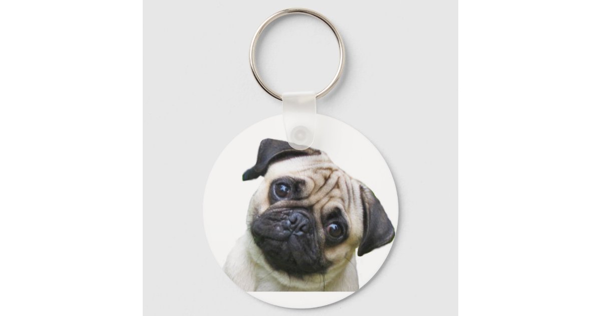 pug keychain | Zazzle