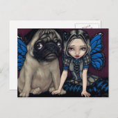 "Pug Pixie" Postcard | Zazzle