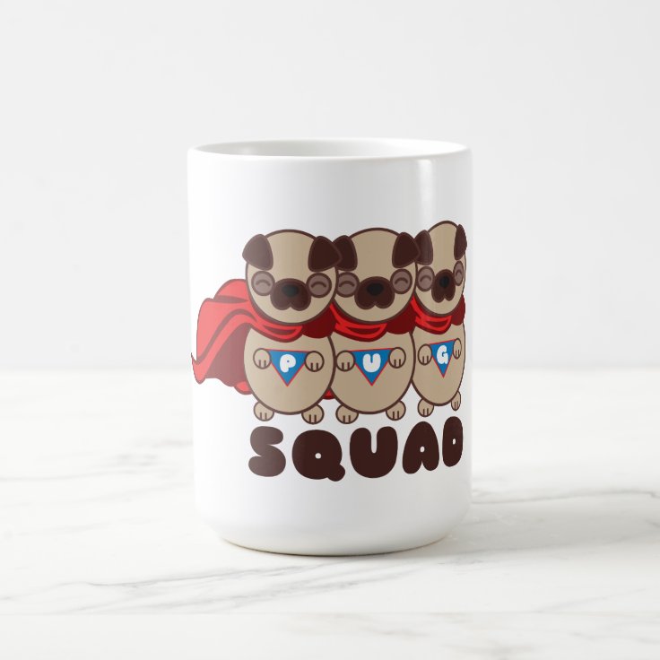 Pug Squad Pugs To The Rescue Coffee Tea Mug | Zazzle