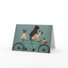 Pug Tandem Card | Zazzle