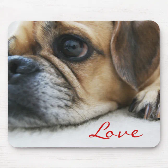 Puggle Love Mousepad | Zazzle