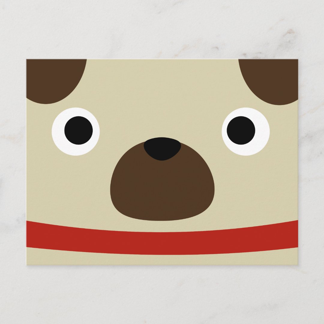 Pugly Pug Postcard | Zazzle