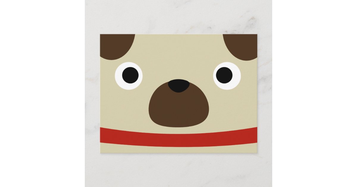 Pugly Pug Postcard | Zazzle