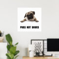 Pugs Not Drugs Poster | Zazzle