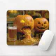 Puking Halloween Pumpkin In a Bar Mouse Pad | Zazzle
