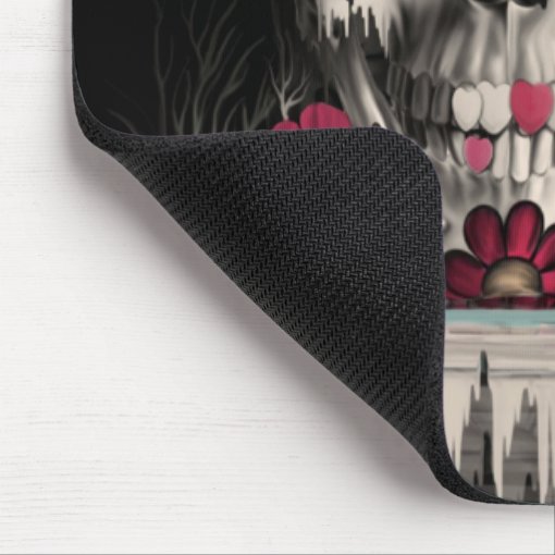 Pulled sugar, melting sugar skull mouse pad | Zazzle