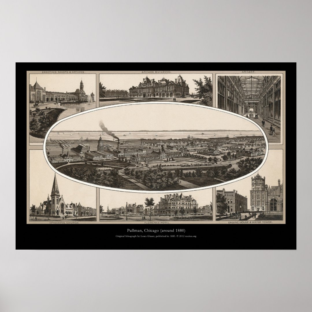 Pullman, Chicago (around 1880) Poster | Zazzle