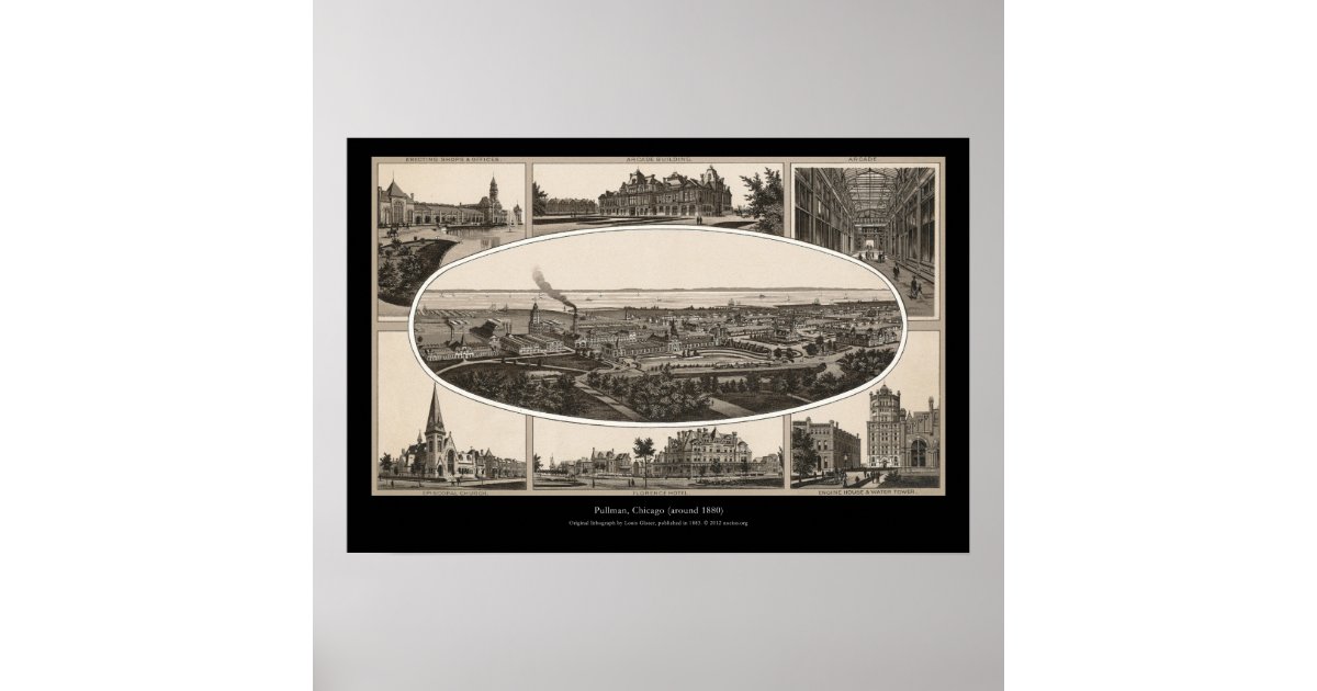 Pullman, Chicago (around 1880) Poster | Zazzle