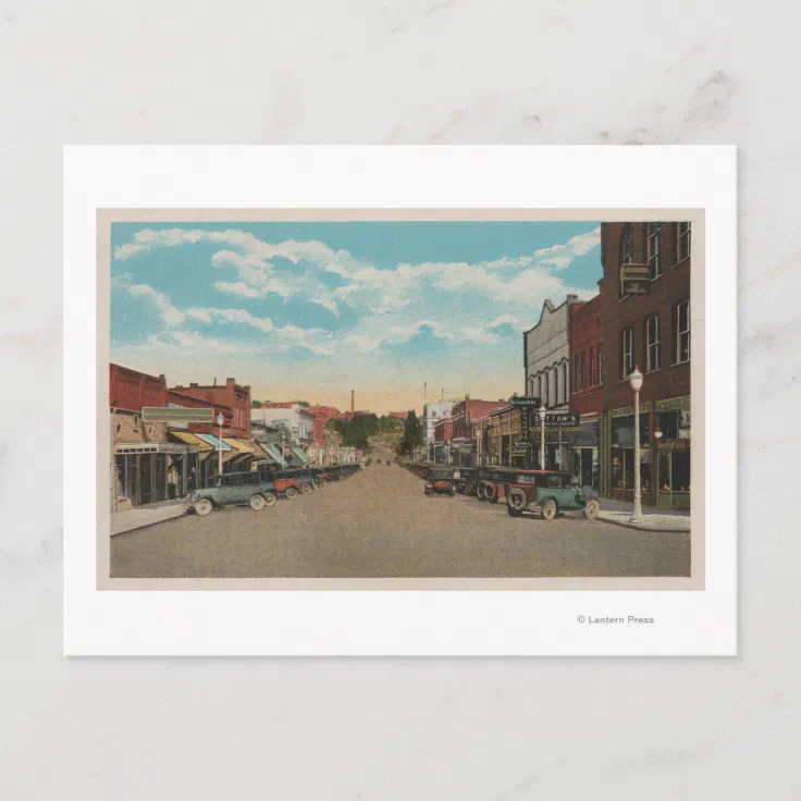 Pullman, WAView of Main StreetPullman, WA Postcard | Zazzle