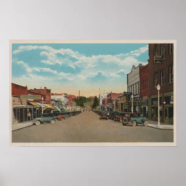 Pullman, WAView of Main StreetPullman, WA Poster | Zazzle