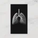 Pulmonary Lungs Disease Doctor Simple Black Business Card | Zazzle