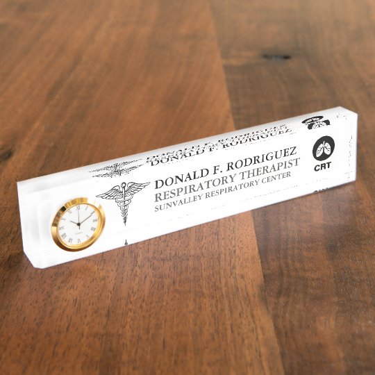 Pulmonologist | Respiratory Therapist Personalized Name Plate | Zazzle.com