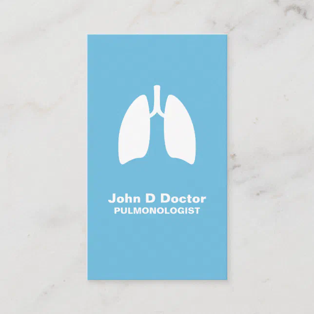 Pulmonology pulmonologist business card | Zazzle
