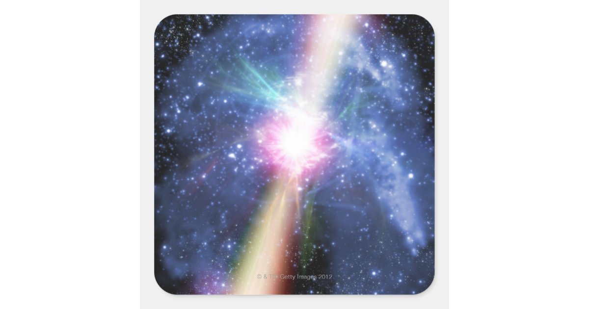 Pulsar Square Sticker | Zazzle