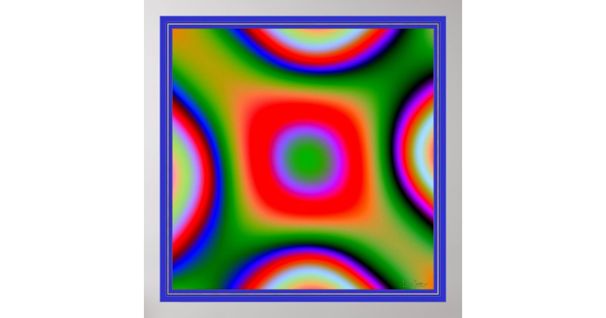Pulsating Color Combination Poster | Zazzle
