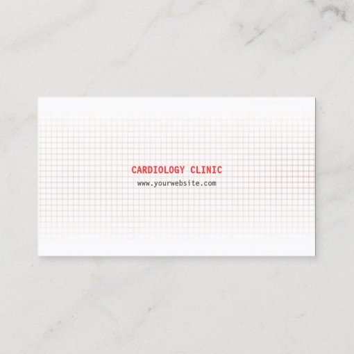 Pulse Heart Signal Cardiology business card | Zazzle